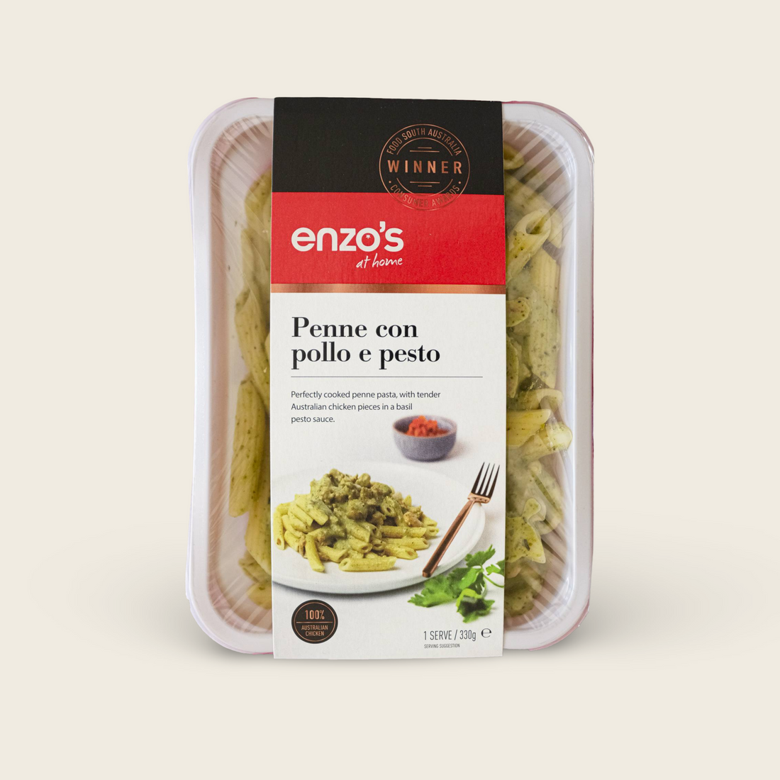 Penne Con Pollo e Pesto — Authentic Italian Ready Made Meals — Enzo’s ...